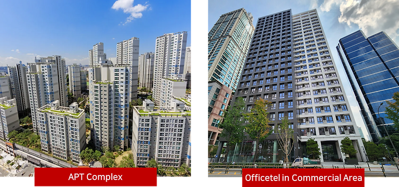 Difference between APT and Officetel (APT vs Offictel)