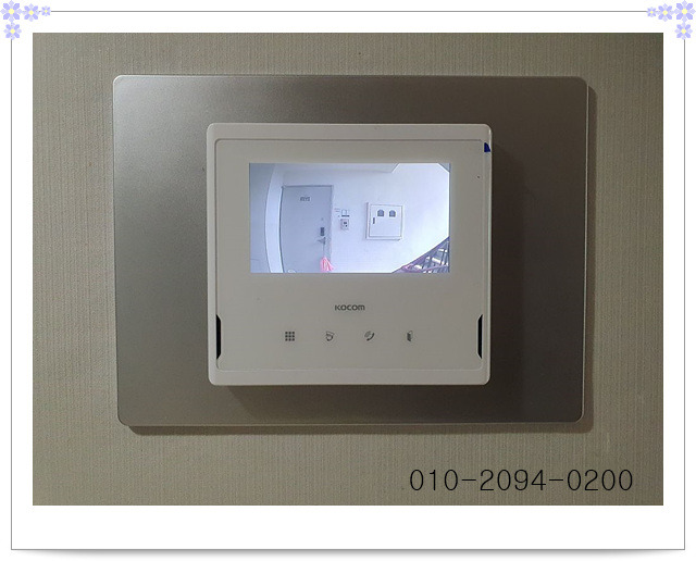 코콤인터폰설치/인천 미추홀구 관교동 동부아파트 코콤비디오폰KCV-S701교체설치입니다