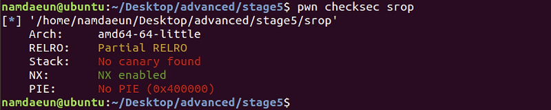 [Dreamhack System Hacking] SigReturn-Oriented Programming