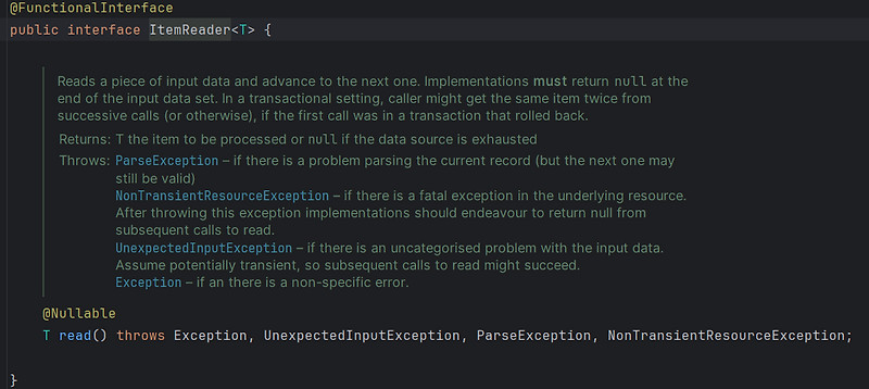 Spring Batch 3 - Items(Reader)