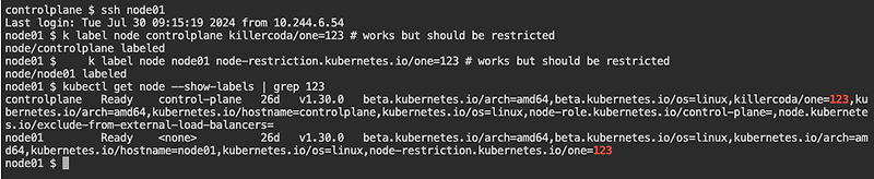 [cks][killershell] NodeRestriction 실습 — junkmm blog