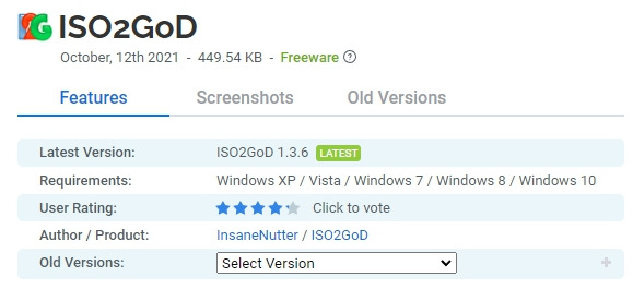 ISO2GoD 무료 다운로드