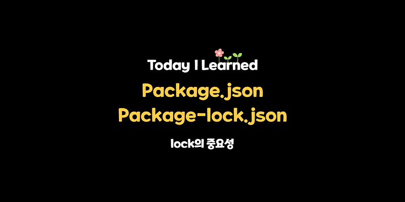 package.json과 package-lock.json의 차이 및 중요성 — JDevelog