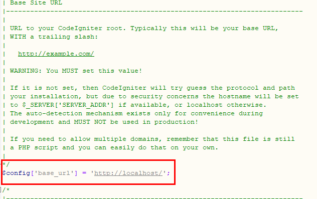 Codeigniter url helper redirect 후 url 경로[::1] 오류