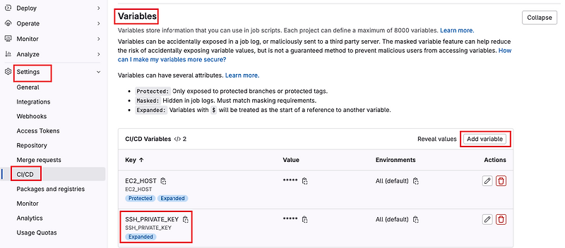 [gitlab] gitlab-ci로 ec2에 jar 배포를 위해 SSH 키 생성하고 세팅하는 방법 by bskyvision.com