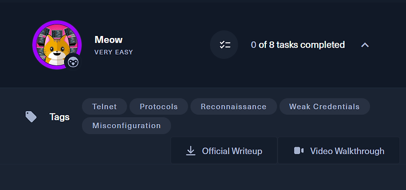 [Hackthebox] Meow Challenges Writeup