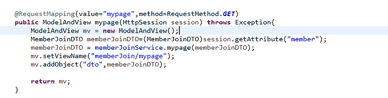 [Team project] ModelAndView, addObject, httpSession, invalidate 등 로그인 회원가입, 회원정보수정, 탈퇴 구현하면서 몰랐던 ...