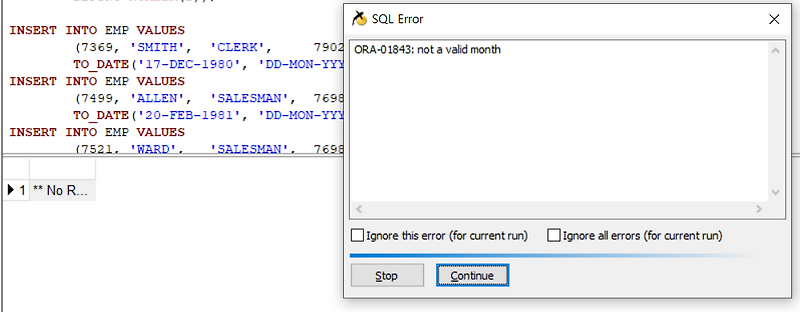 HighLight in your life~ :: 오라클에서 제공하는 예제 테이블, Demobld.sql