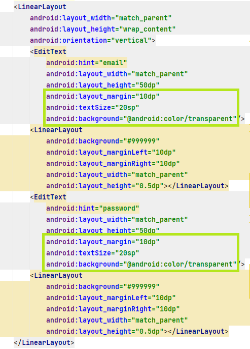 [Android/xml] margin, textSize, background 같은 반복되는 속성 쉽게 쓰기 style theme