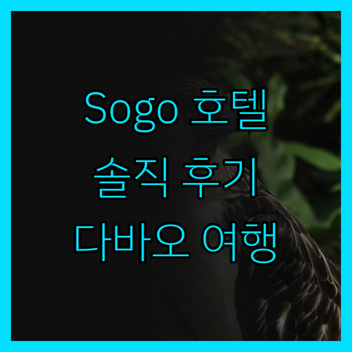 Hotel Sogo Davao 숨겨진 매력 발견! 솔직 후기로 떠나는 다바오 여행!