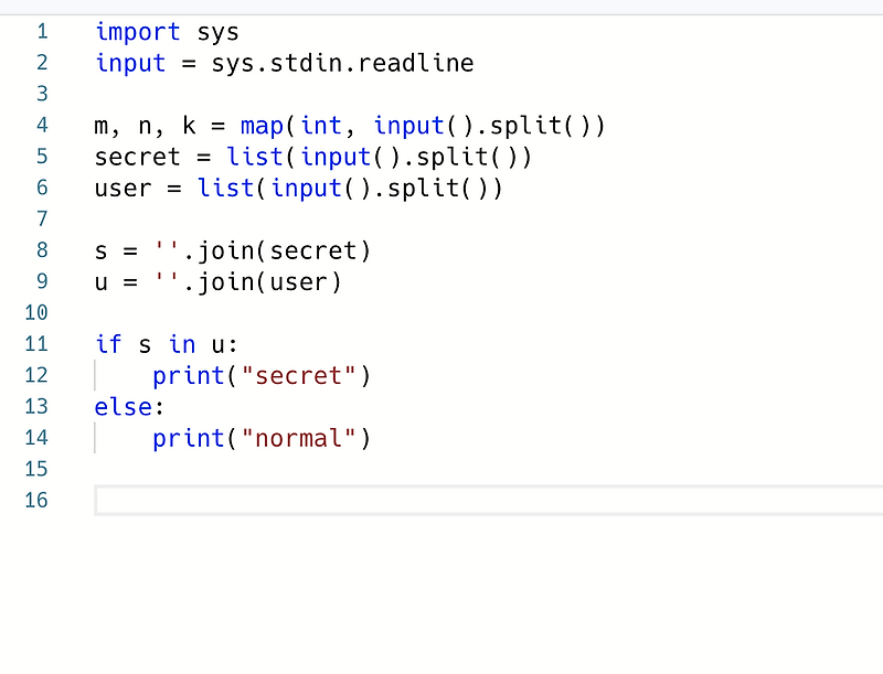 Softeer Level2: [21년 재직자 대회 예선] 비밀 메뉴 (구현 / with Python)