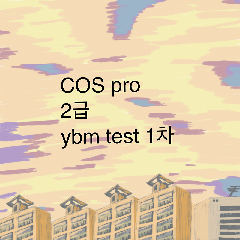 파이썬 기초공부 #1. COS 샘플문제풀기 1차