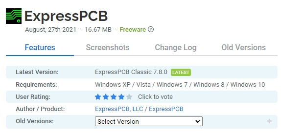 ExpressPCB 무료 다운로드