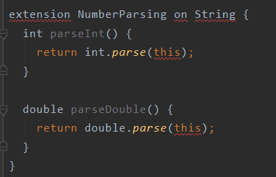 This requires the 'extension-methods' experiment to be enabled. :: Genis