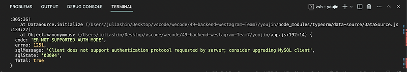 Foundation 2- 'Client does not support authentication protocol ...