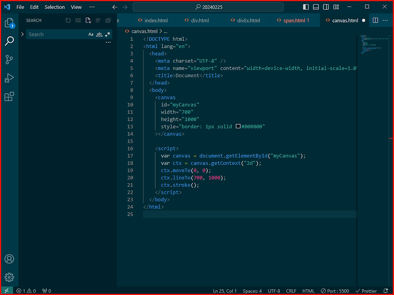 [HTML] 캔버스에 텍스트를 추가