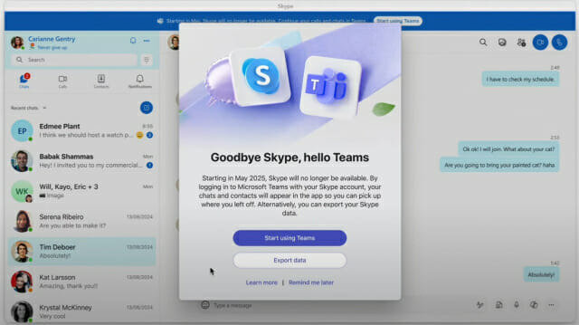 뉴스레터 25'03'05 - 스카이프(Skype), 22년 만에 역사 속으로… MS, 5월 5일 서비스 종료