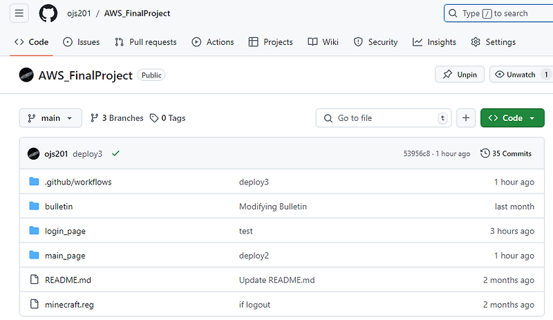 [Toy Project] Github Actions를 활용한 CI/CD 자동화 배포 파이프라인 구축(EC2)