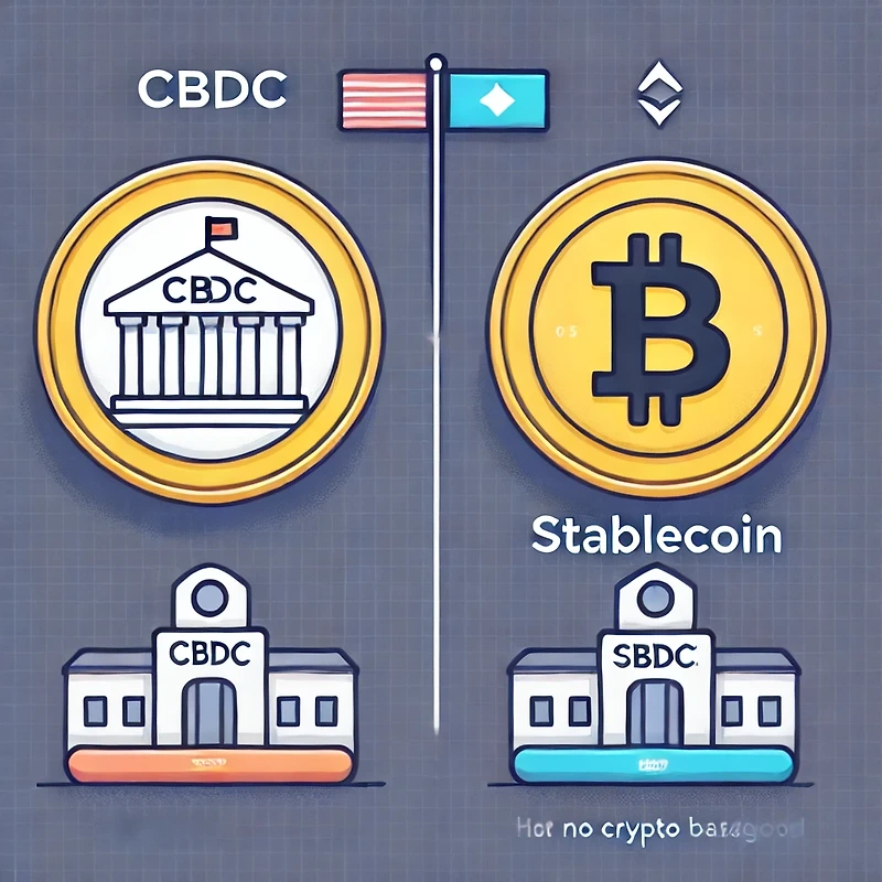 CBDC vs 스테이블코인 – 중앙은행 디지털화폐와 암호화폐의 대결 ⚖️