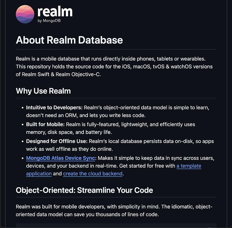[iOS/Swift] Realm의 장단점과 문법