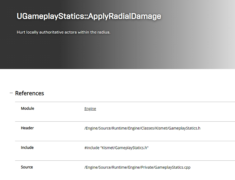Unreal Apply Radial Damage 범위 공격
