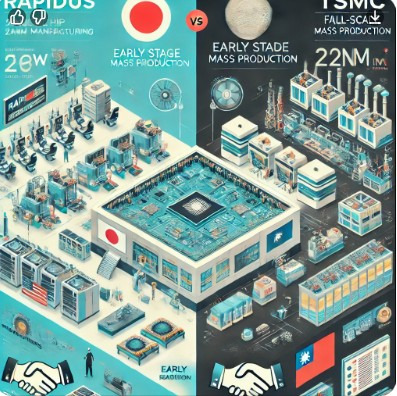 Rapidus vs TSMC 생산력 차이 (2나노 공정, 양산 시점, 기술협력) - content5912hkh2445 님의 블로그