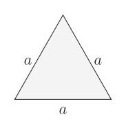 정삼각형의 넓이 공식과 그 증명