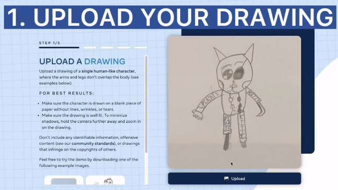 이미지를 춤추는 애니메이션으로 바꾸는 AI(animated drawings)