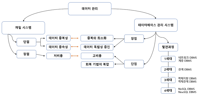 이론 데이터베이스 관리 시스템dbms 