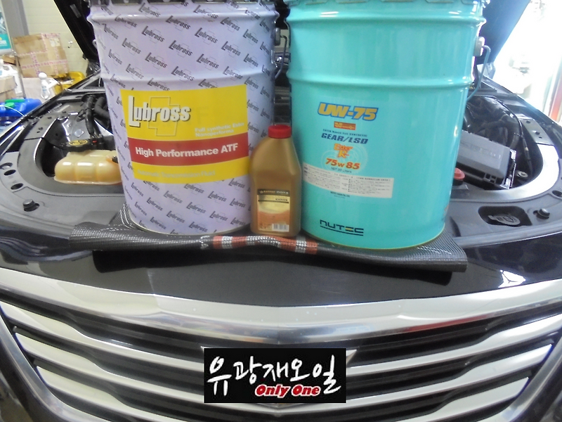 유광재오일:캐딜락 CT6 T 8단 미션오일&디퍼오일&브레이크액 작업
