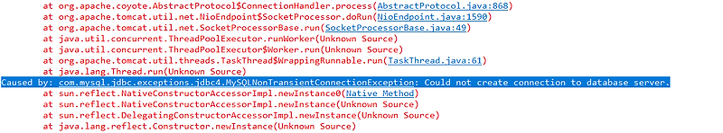 Jspandmysql Java Sql Sqlexception Cannot Create