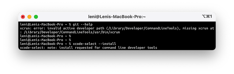 Solved * xcrun: error: invalid active developer path ...