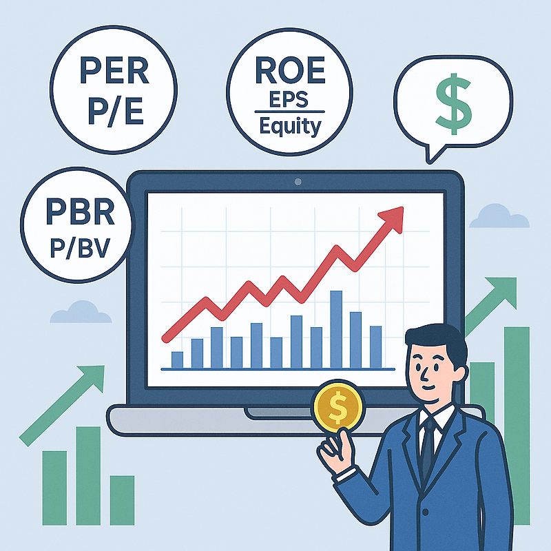 주식 초보라면 꼭 알아야 할 핵심 지표, PER·ROE·PBR의 실전 활용법