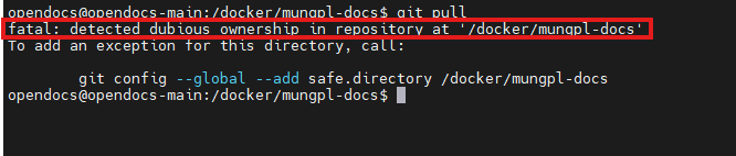 [Tip | Git] detected dubious ownership in repository