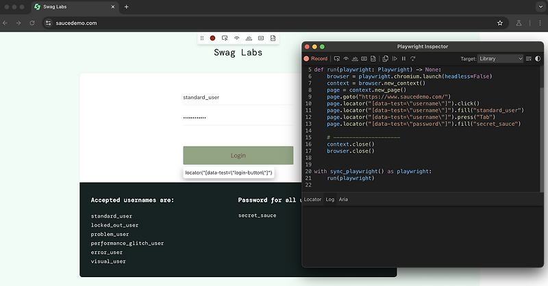Playwright Python: Tutorial #3 - Test Generator