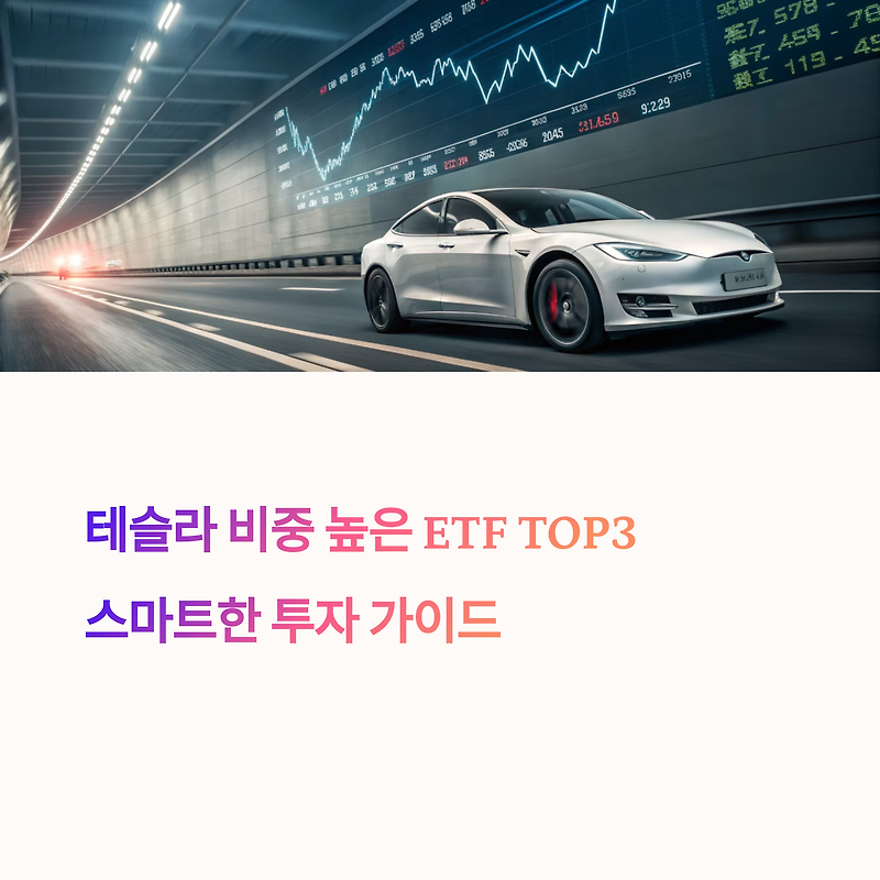 테슬라 비중 높은 ETF TOP3 및 투자 전 알아야 할 점