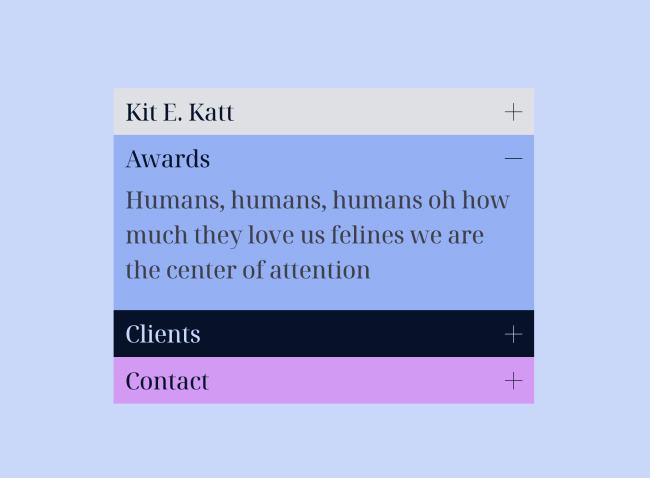 TypeScript를 이용한 Accordion Menu