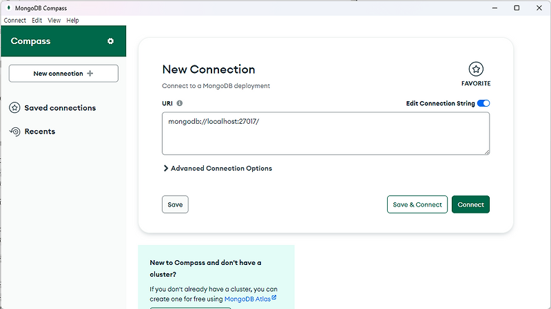 MongoDB/ MongoDB Compass로 MongoDB 연결하고 권한 지정하기