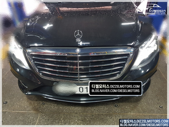 벤츠 S클래스/엔진체크등 점등 증상 방문-DPF 탈거 클리닝,BBN 카본 수소 클리닝