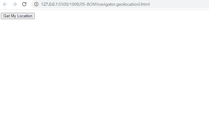 JS-BOM(navigator.geolocation) : 사용자 위치 찾기