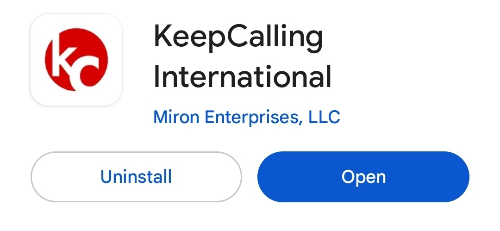 캐나다에서 한국으로 전화 (KeepCalling 앱)