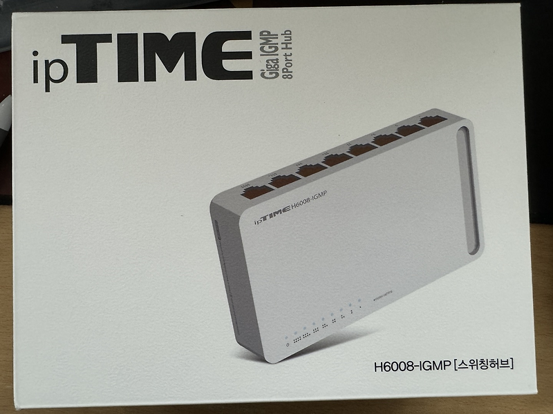 [IP TIME] ipTIME 기가비트 스위칭허브, H6008-IGMP
