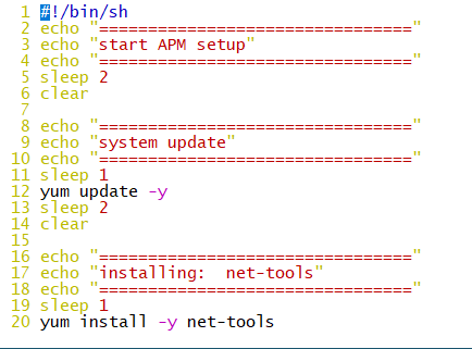 centos APM 자동구축(쉘스크립트 shell srpit)