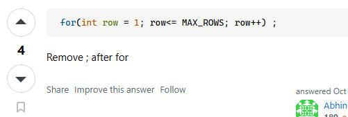 [java 에러] row cannot be resolved to a variable