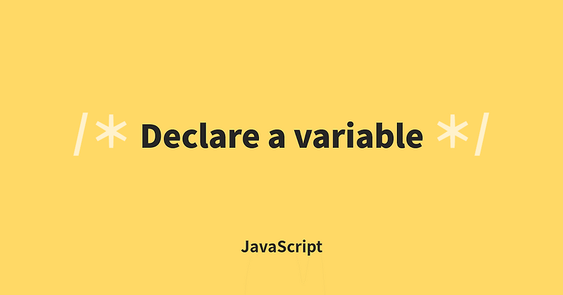 [JavaScript] 자바스크립트 변수 여러 개 한 줄에 선언하기 — ONE LIFE 2 LIVE