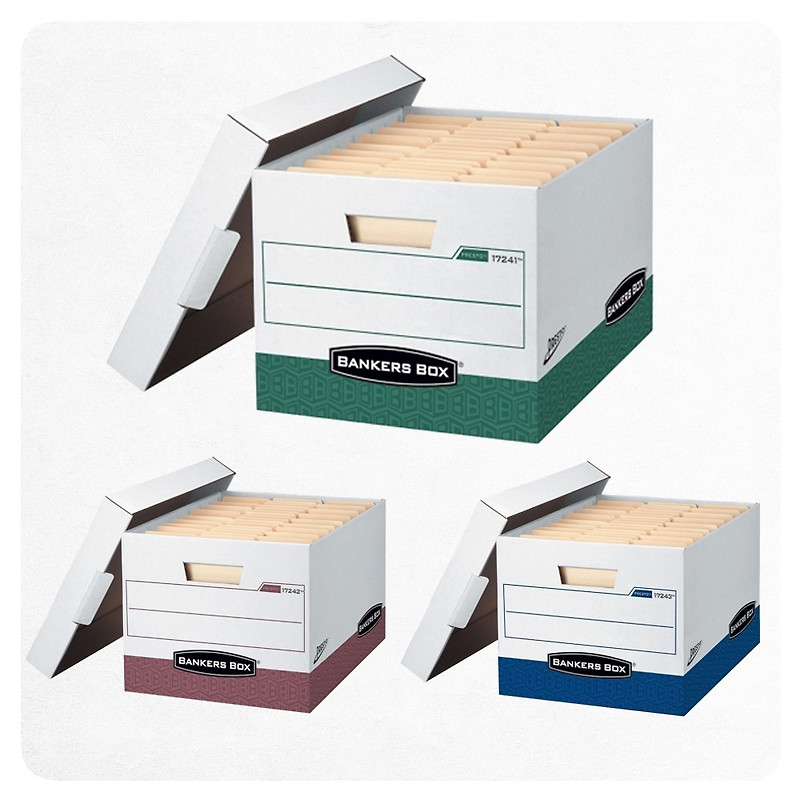 서류 정리 박스 A4 2개입 파일 보관 상자 사무실 비품