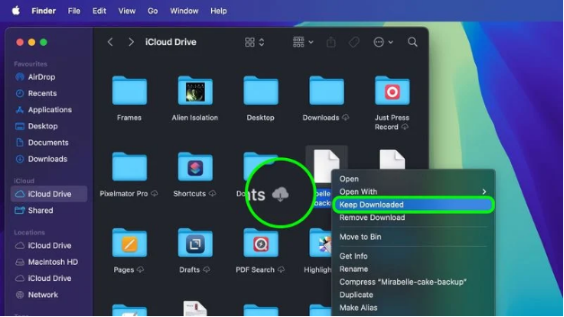 iOS 18과 macOS Sequoia에 새로 추가된 iCloud 'Keep Downloaded' 옵션을 통해 오프라인에서도 ...
