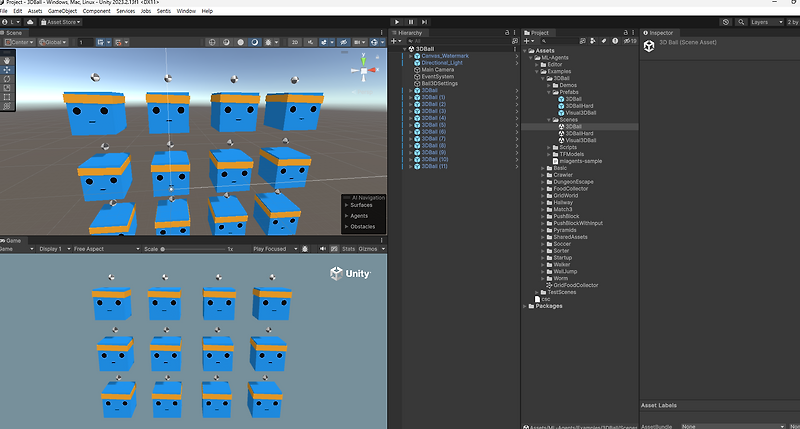 유니티 머신러닝 2(Unity ML-Agents)