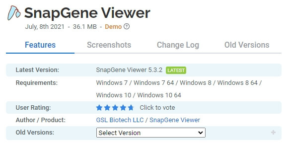 SnapGene Viewer 무료 다운로드