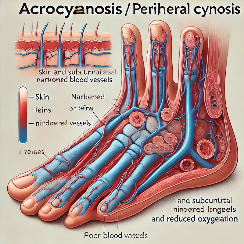 말초 청색증(Acrocyanosis) 원인과 증상, 치료법